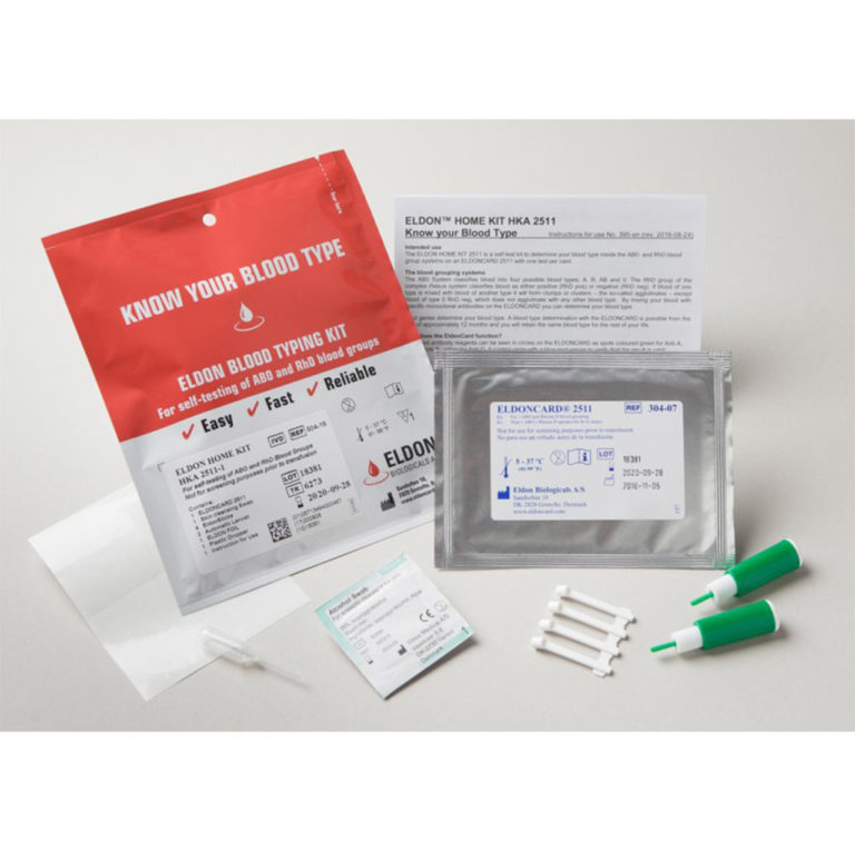 Eldon Card – Blood Typing Kit – Baby Birth and Beyond